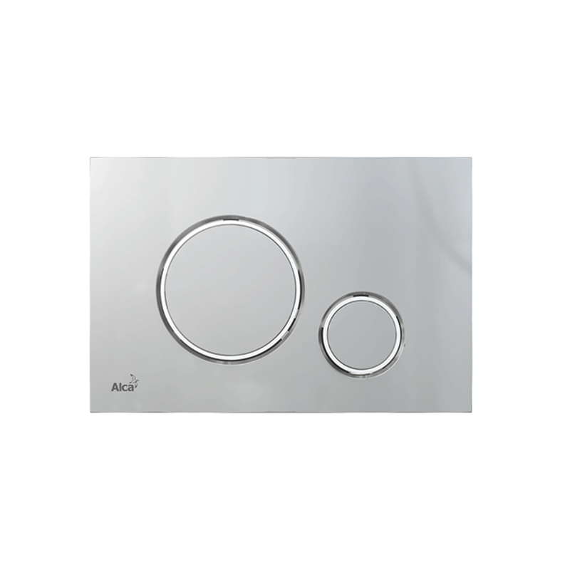 Alca thin flush plate (round) - matt/polished chrome