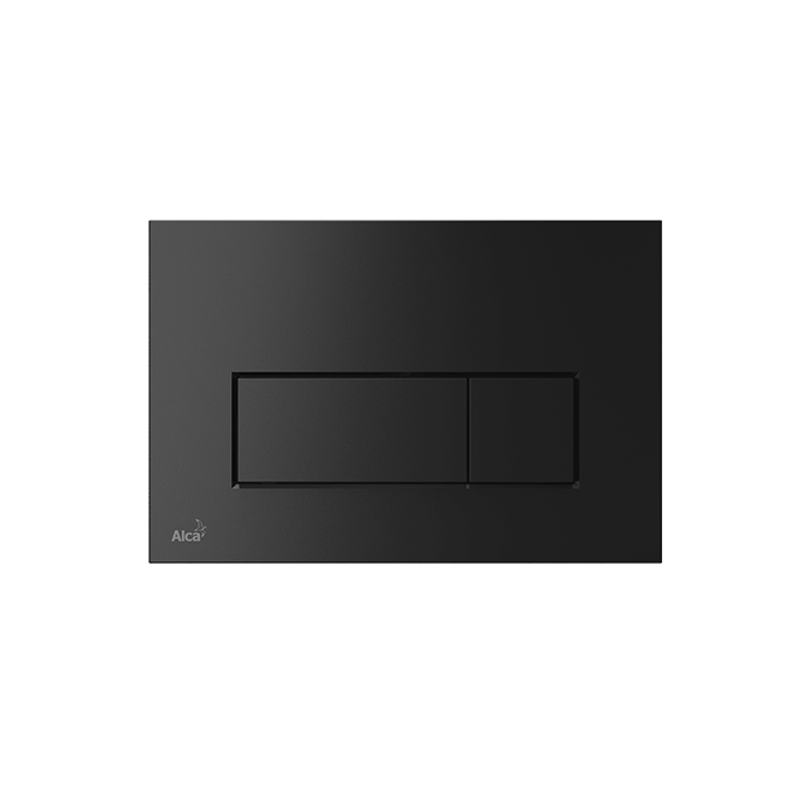 Alca thin flush plate (rectangular) - matt black