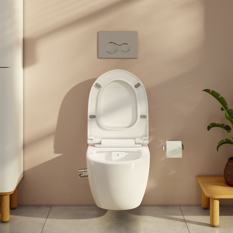Vitra Aquacare Sento Rimless Wall Hung Bidet Toilet with Integrated ...