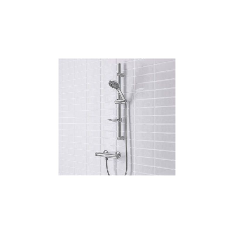 Eastbrook Contemporary Shower Riser Set with Bar Valve - Chrome