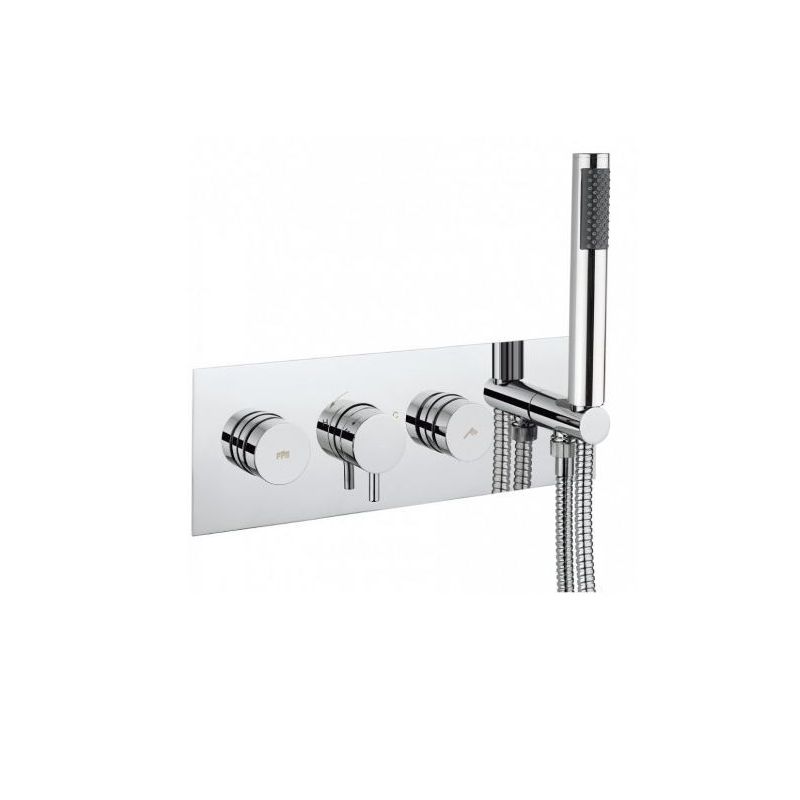 Crosswater Dial Valve 2 Control with Kai Lever and Handset