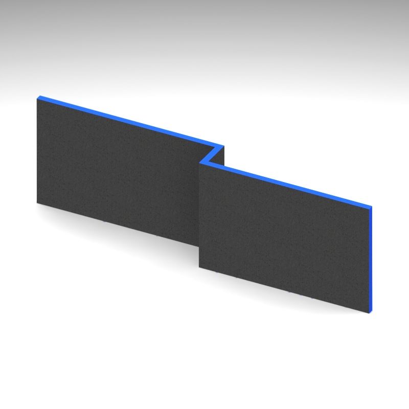 ABACUS TILEABLE BATH PANEL L SHAPED FRONT PANEL