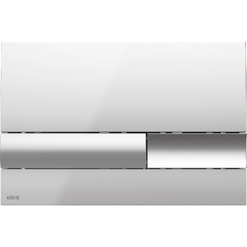 Alca Flush Plate for Pre-wall Installation Systems, Chrome-polished