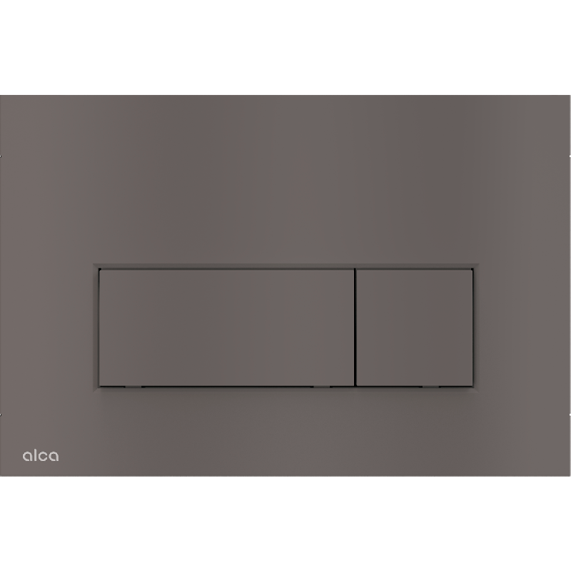 Alca thin flush plate (rectangular) - matt gunmetal