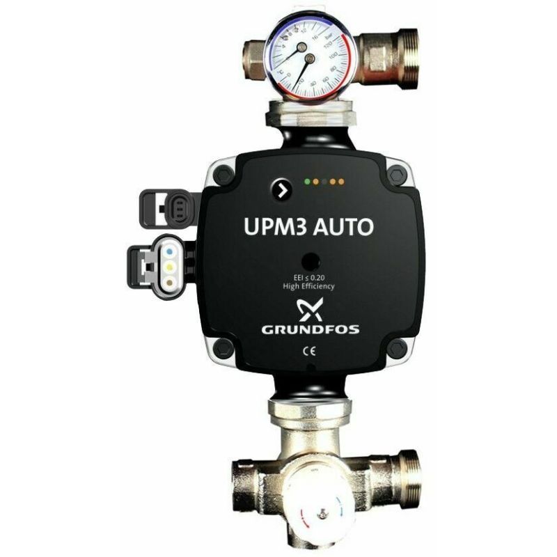 Multi Room Pump Pack Mixing Valve Unit with Grundfos A-rated UPM3 Pump