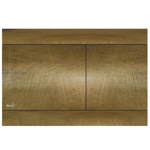 Alca Flat Metal Flush Plate – Bronze