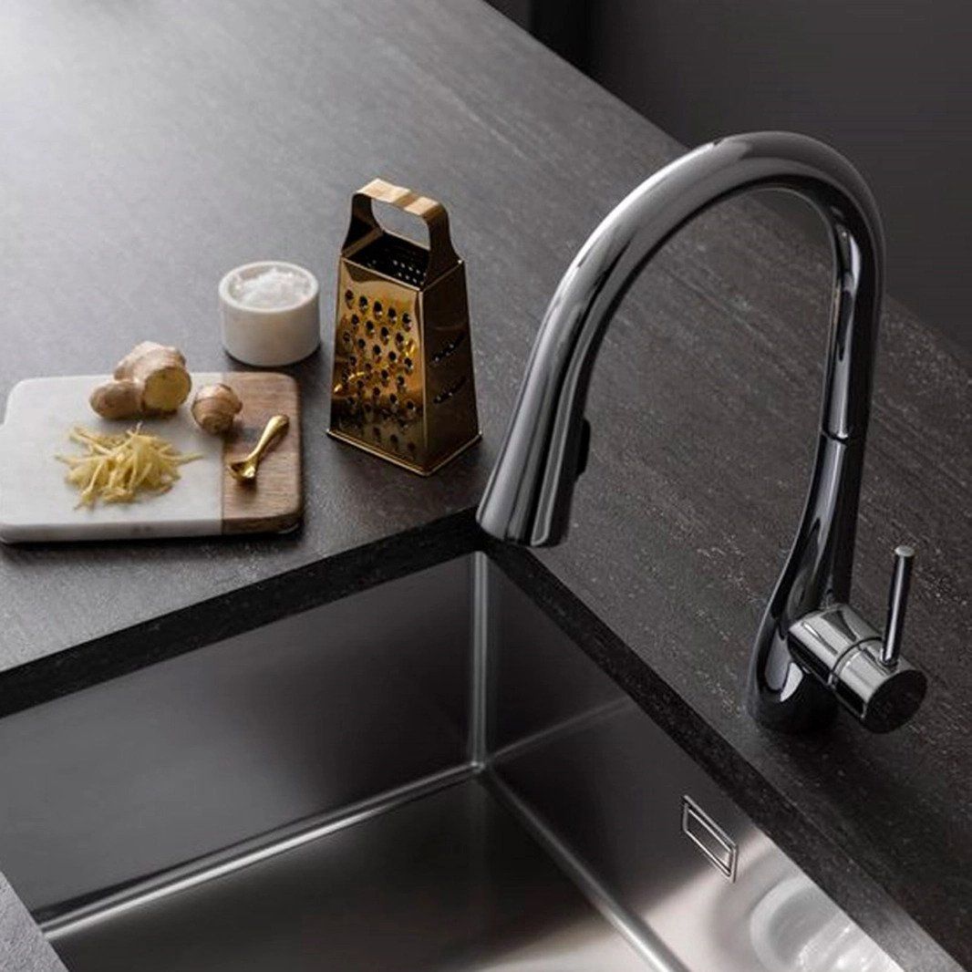 Crosswater Cucina Cook Side Lever Sink Mixer Tap With Dual Function ...
