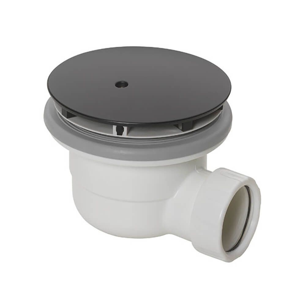 Crosswater High Flow Shower Waste - Matt Black