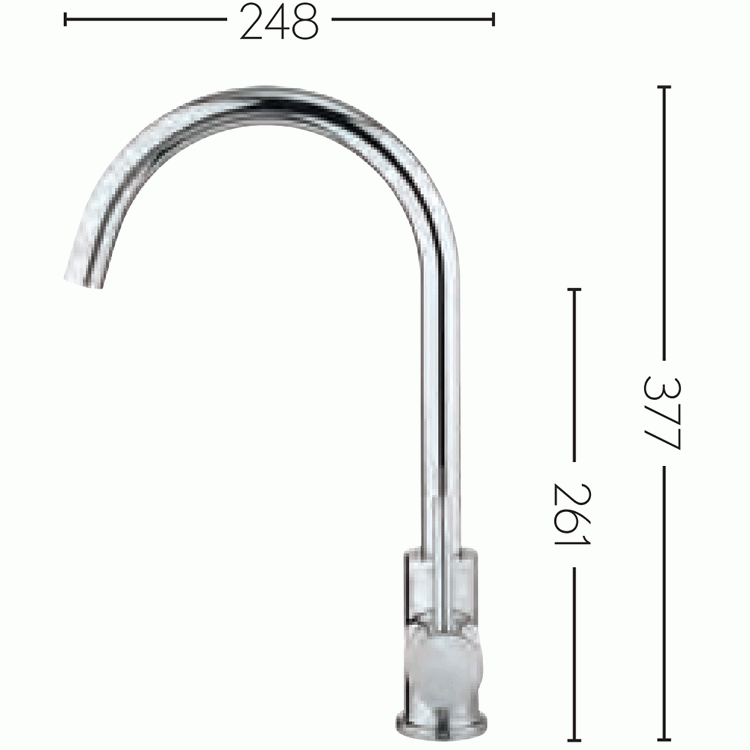 Crosswater MPRO Side Lever Kitchen Mixer Stainless Steel Sink Mixer Tap