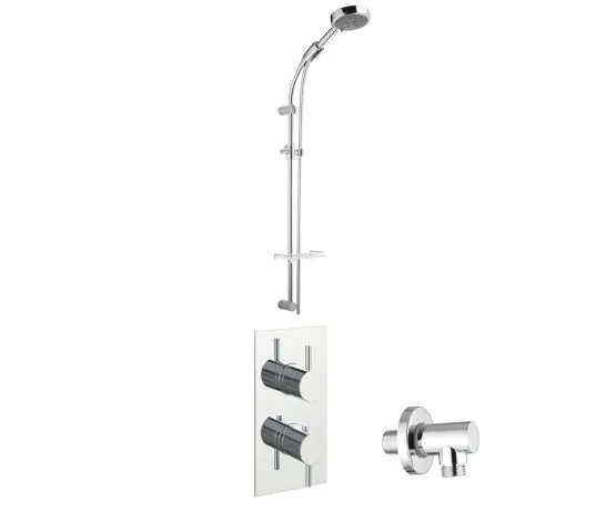 Just Tap Round Thermostat with Slider Rail