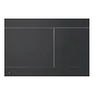 Alca Fun Flat Flush Plate 5mm Thick - Matt Black