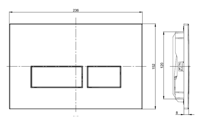 Crosswater MPRO Matt White Flush Plate